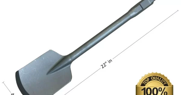 4.5"X 22" Clay Spade Shovel Chisel Bit for Demolition Hammers, Alloy ...