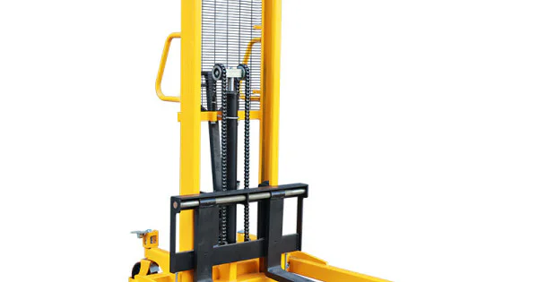 Manual Hydraulic Straddle Stacker | 1000kg Wide Leg Stacker 63"